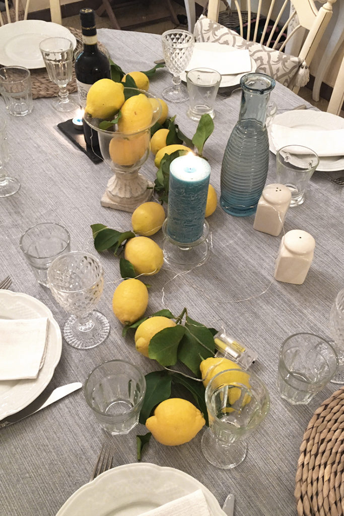 Décor de table Citrons d'Italie - Swanee Rose Le Blog - Dolce Vita ...