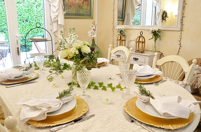 Décor de table romantique - Swanee Rose Le Blog - Dolce Vita Lifestyle